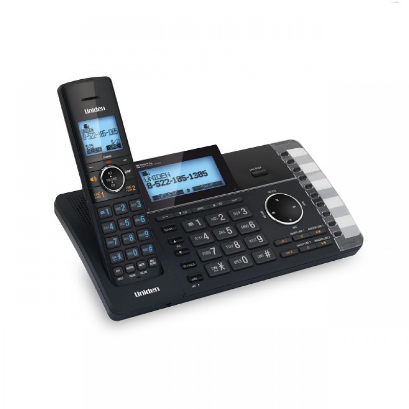 UNIDEN AT 4401 2-Line Cordless Answering System with Smart Call Blocker ...